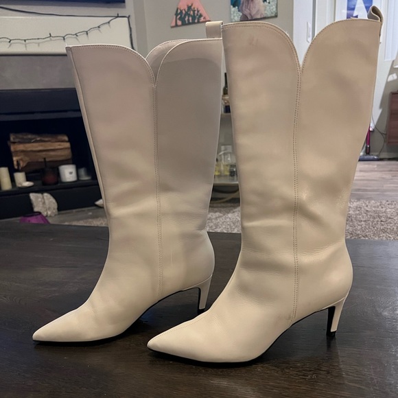 Ted Baker London | Shoes | Ted Baker Seydi White Pointed Boot | Poshmark